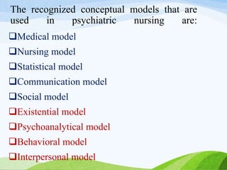 Existential & psychoanalytical model | PPTX
