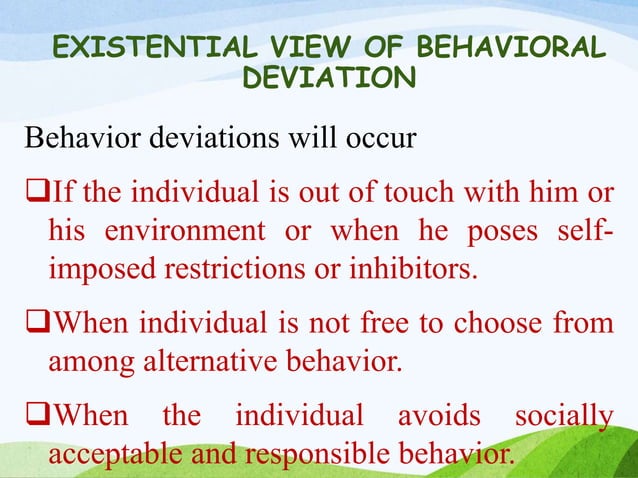 Existential & psychoanalytical model | PPTX