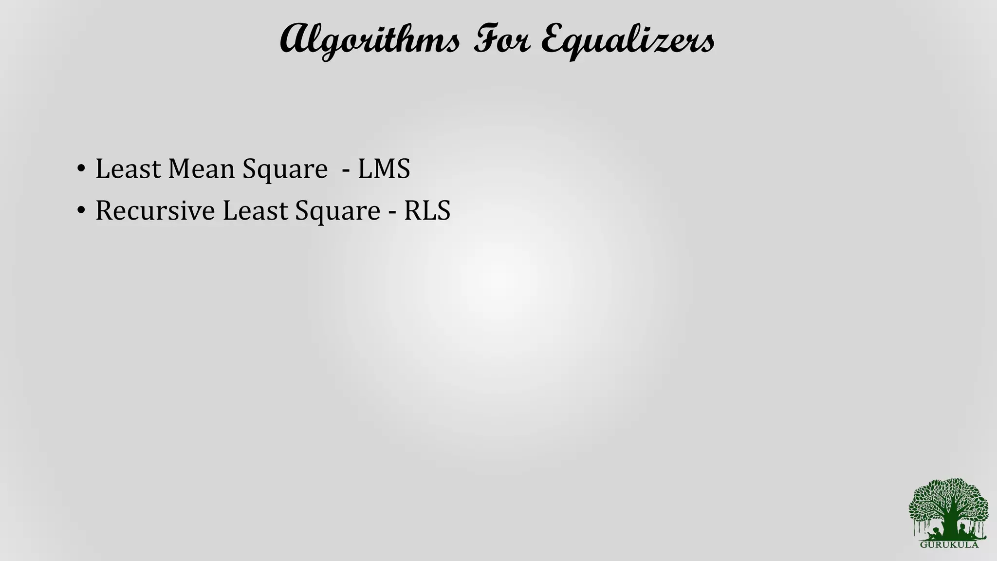 4.5 equalizers and its types | PDF