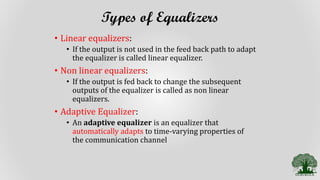 4.5 equalizers and its types | PDF