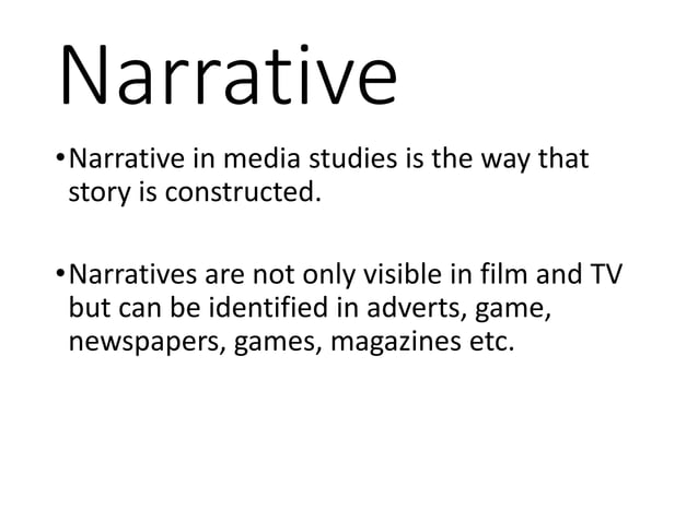 narrative | PPT