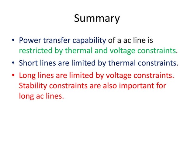 Transmission Line Constraints | PPT Transmission Line Constraints | PPT