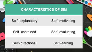 methods of teaching part-6 Self instructional module-sim, simulation ...