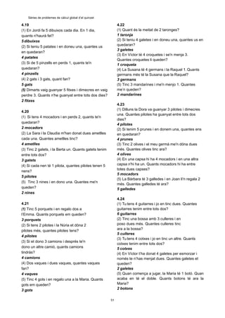 PROBLEMES QUINZET-SÈRIE 4 | PDF