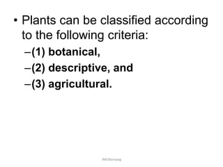 Classification of Agricultural Crops | PDF