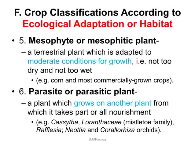 Classification of Agricultural Crops | PDF