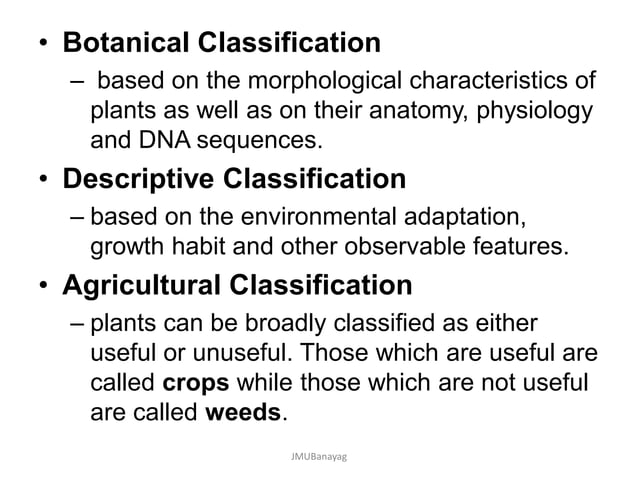 Classification of Agricultural Crops | PDF