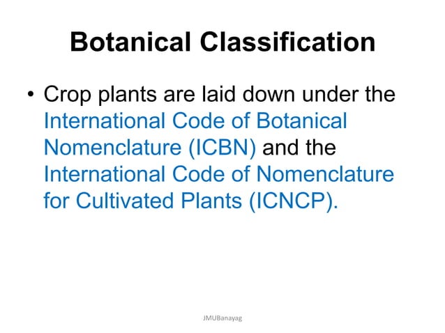 Classification of Agricultural Crops | PDF