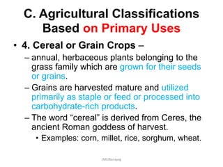 Classification of Agricultural Crops | PDF