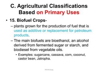 Classification of Agricultural Crops | PDF