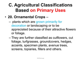 Classification of Agricultural Crops | PDF