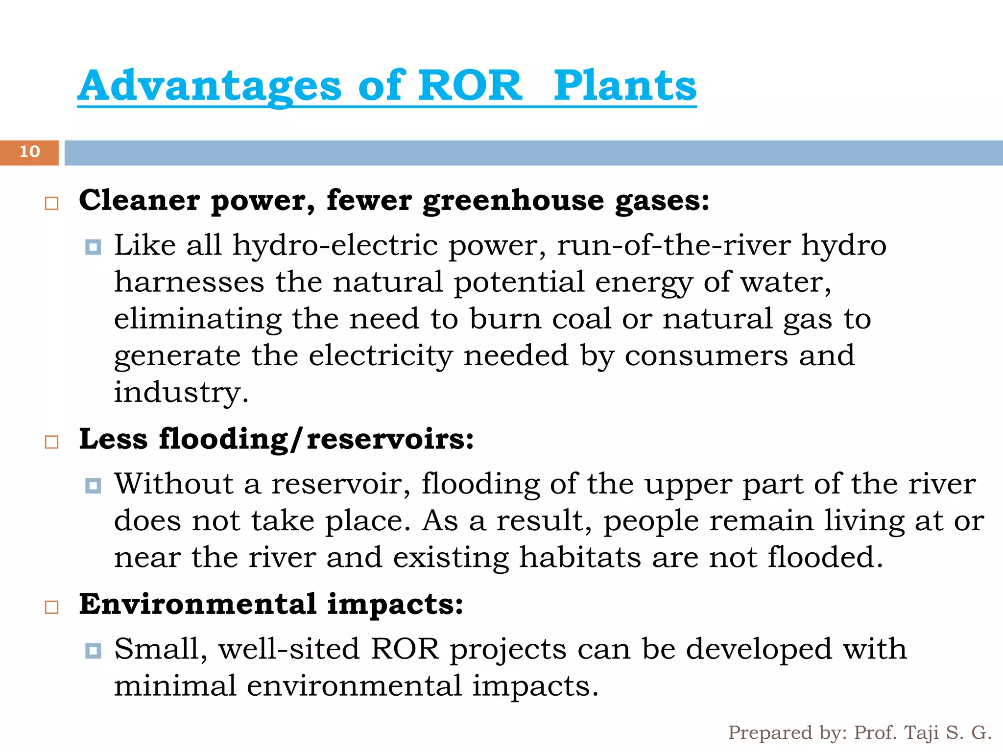 Run of River and Pumped Storage Plants | PDF