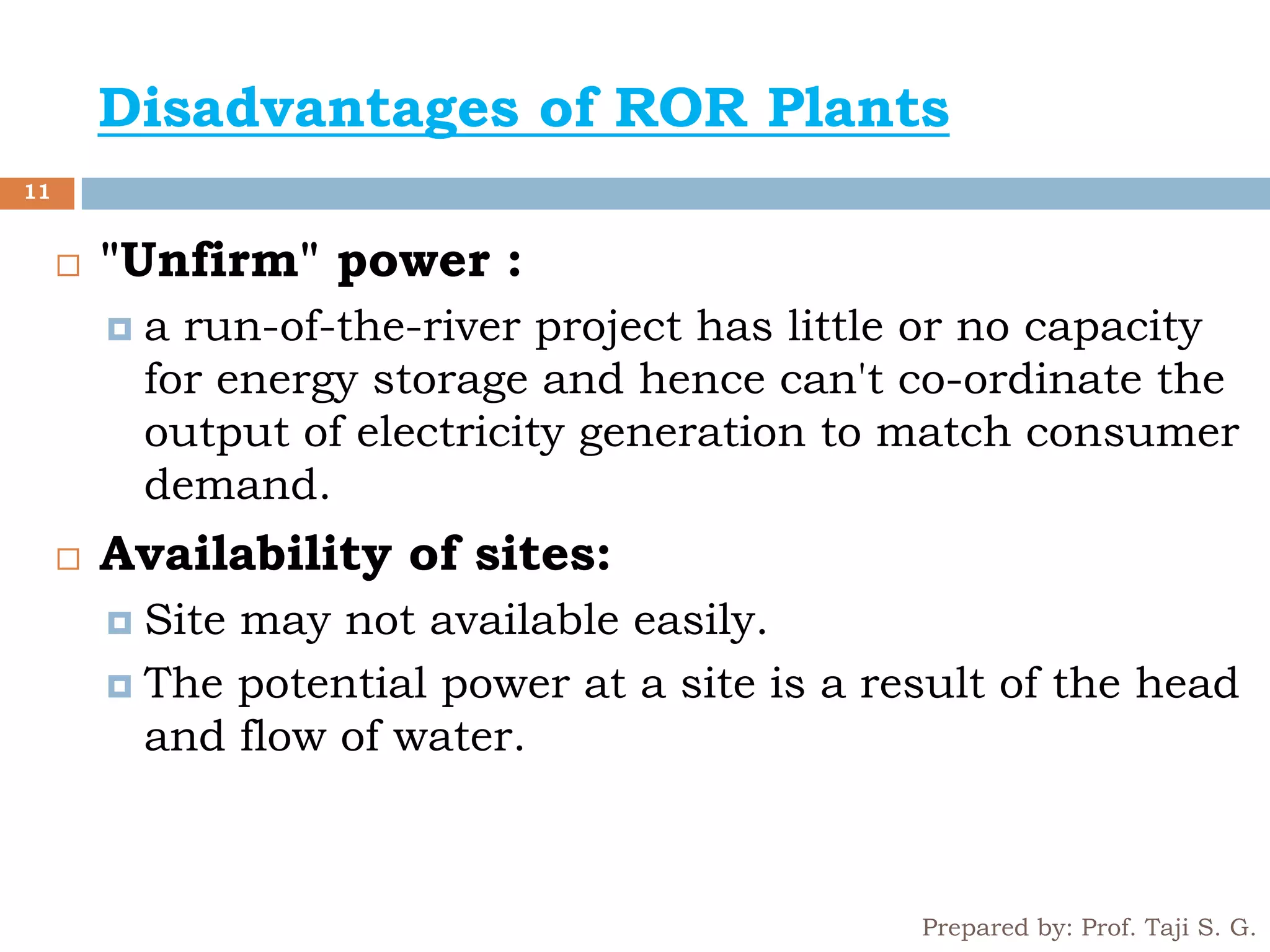 Run of River and Pumped Storage Plants | PDF