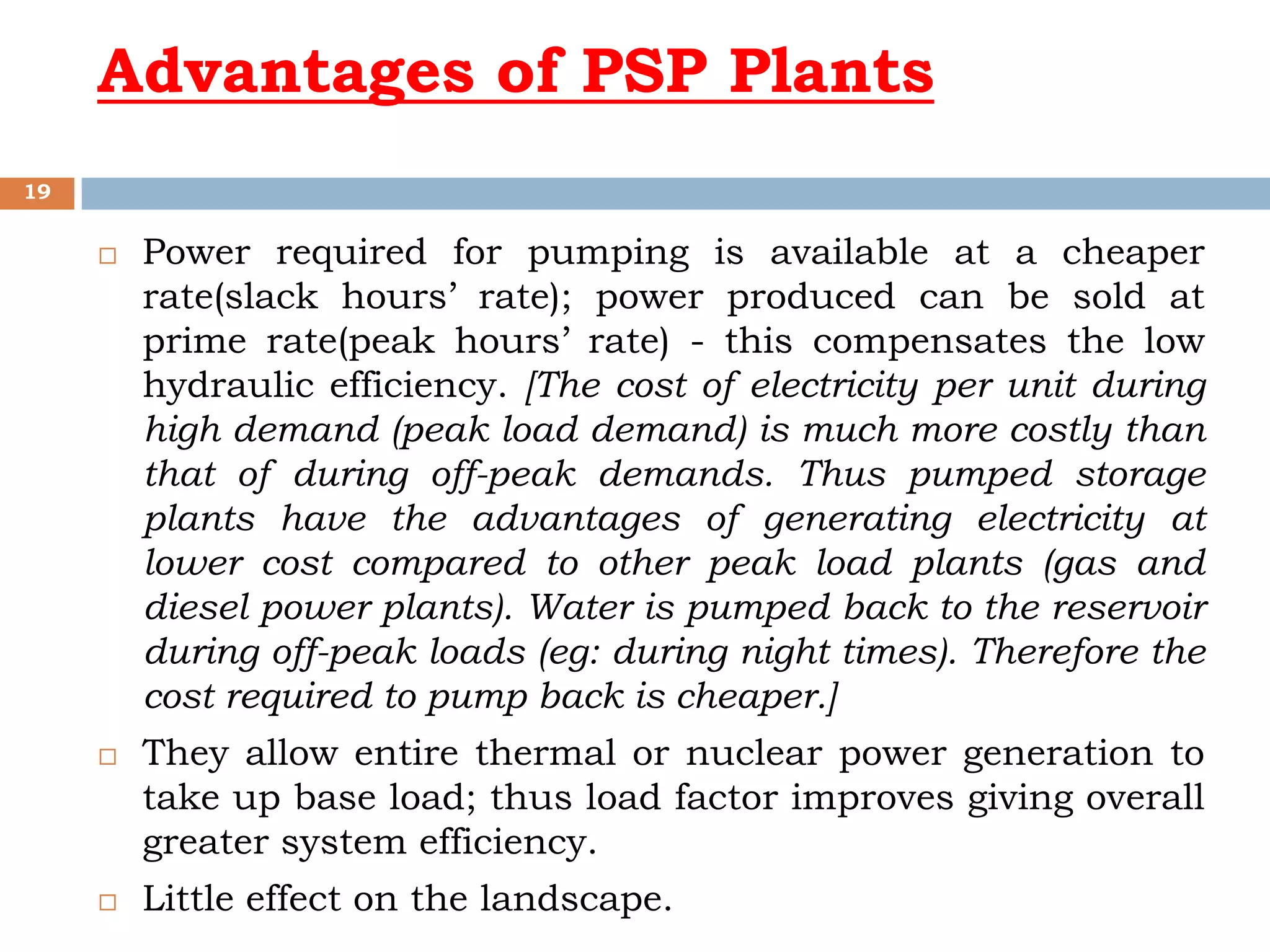 Run of River and Pumped Storage Plants | PDF