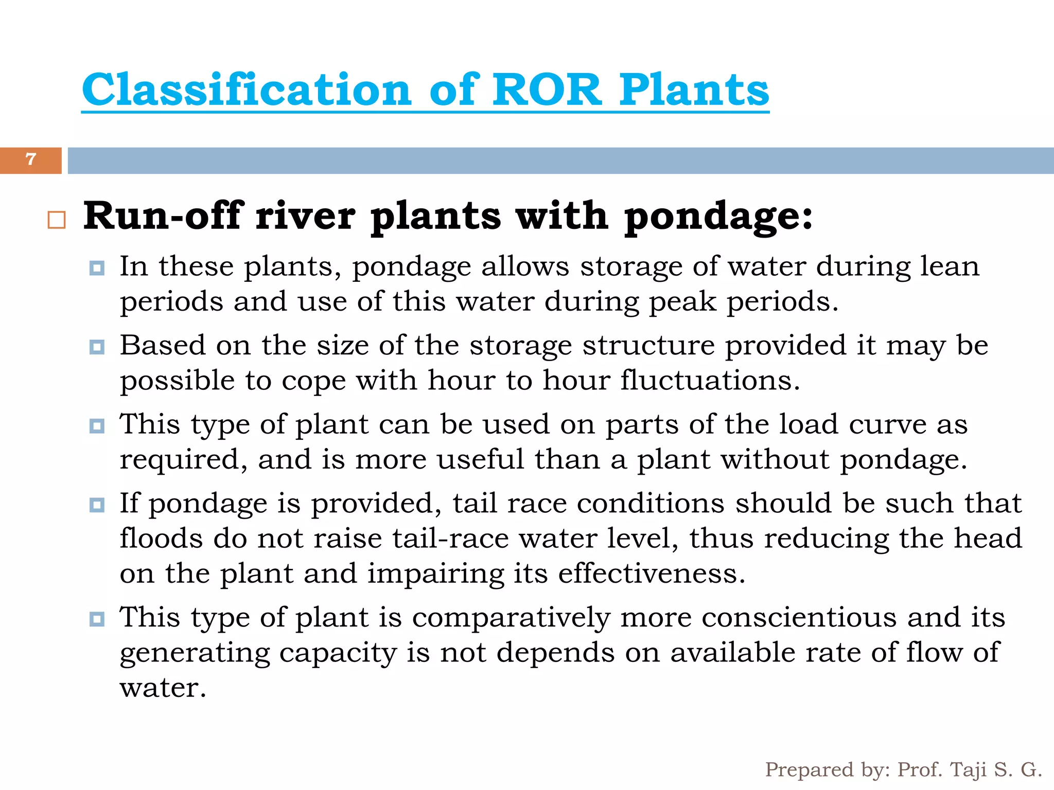 Run of River and Pumped Storage Plants | PDF