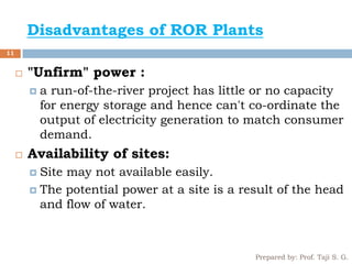 Run of River and Pumped Storage Plants | PDF