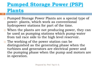 Run of River and Pumped Storage Plants | PDF