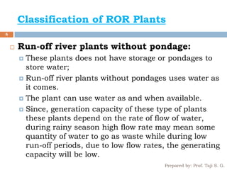 Run of River and Pumped Storage Plants | PDF