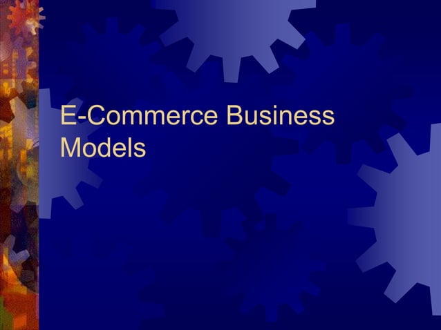 e commerce business models | PPT