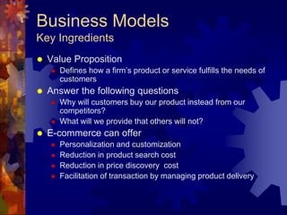 e commerce business models | PPT