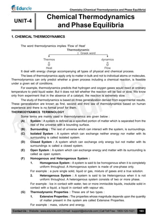 chemical equilibrium and thermodynamics | PDF