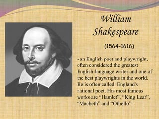 FAMOUS BRITISH WRITERS | PPTX