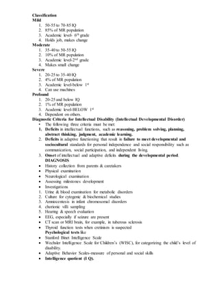 Intellectual disability | PDF