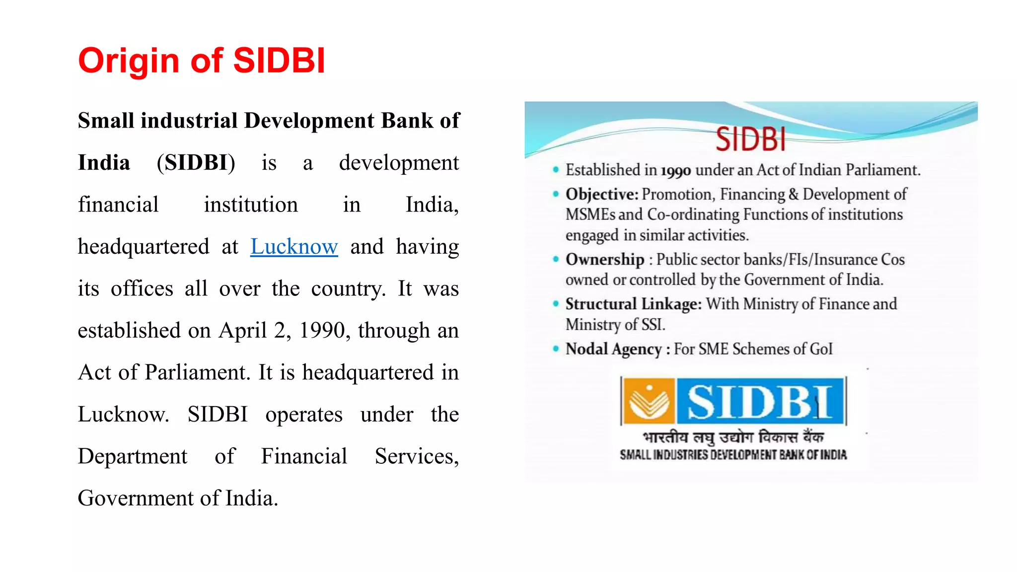 SIDBI | PPT