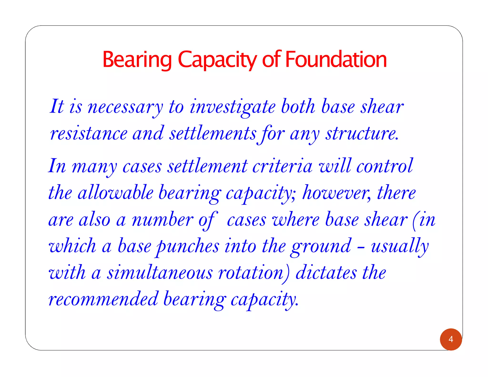 4.0 bearing capacity shallow foundations | PDF