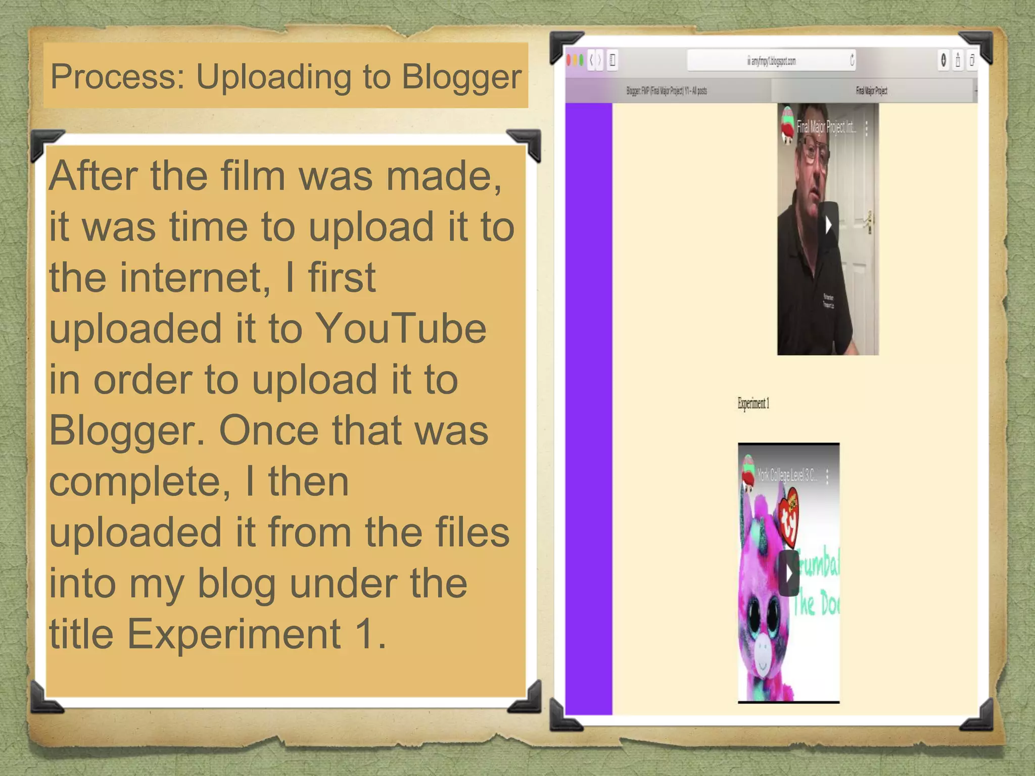 4. production experiments 1 | PPTX | Video Production | Content Production