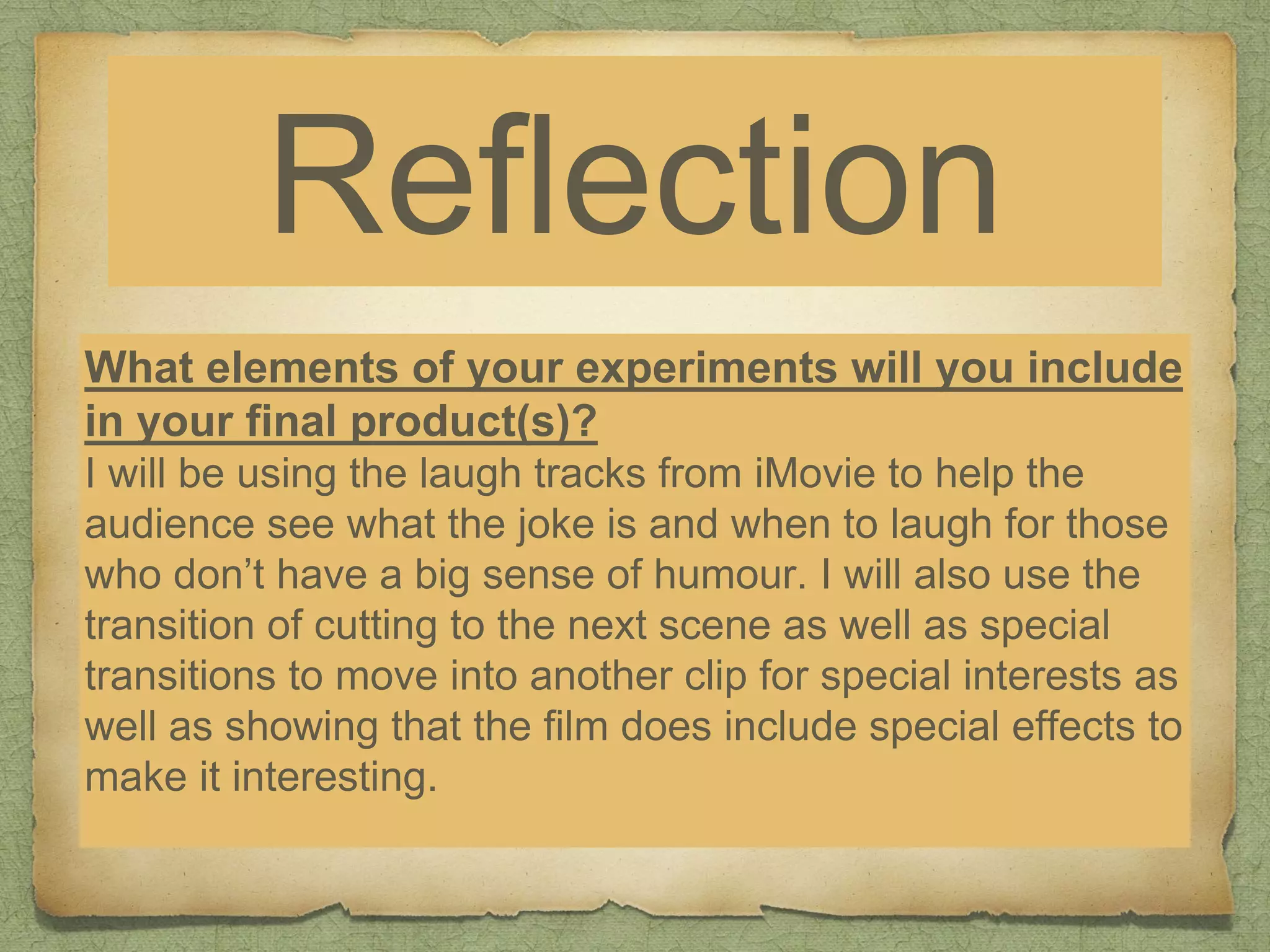 4. production experiments 1 | PPTX | Video Production | Content Production