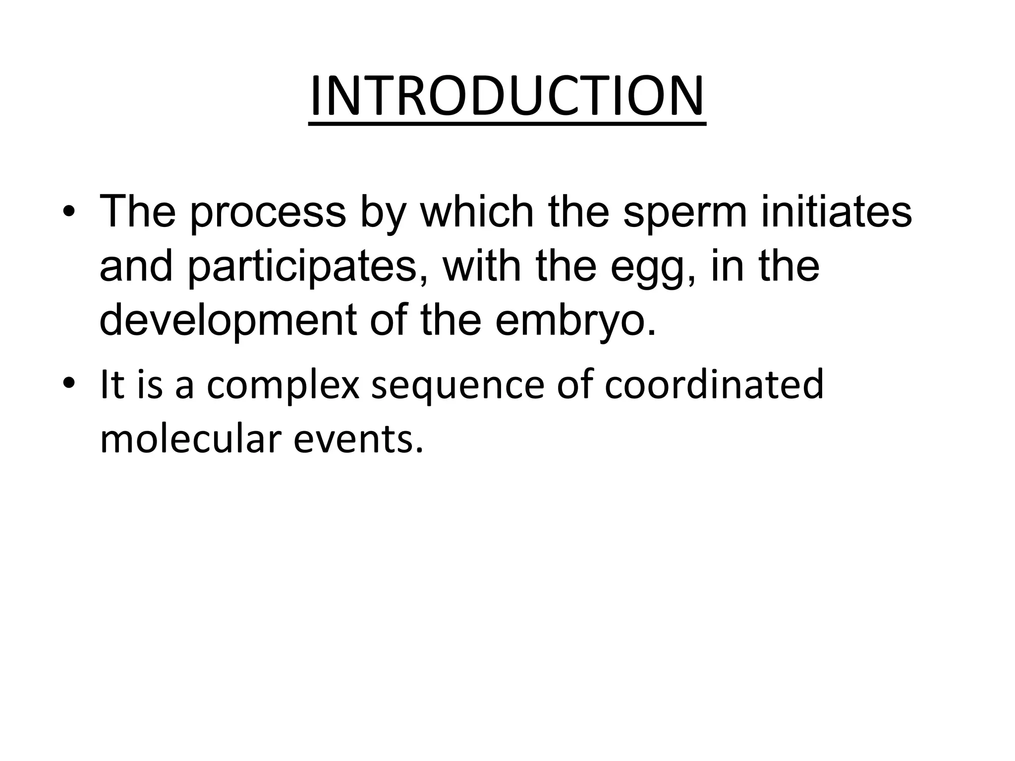 Molecular event during fertilization | PPT