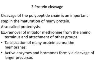 Post translation modification in protein | PPTX