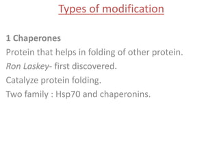 Post translation modification in protein | PPTX