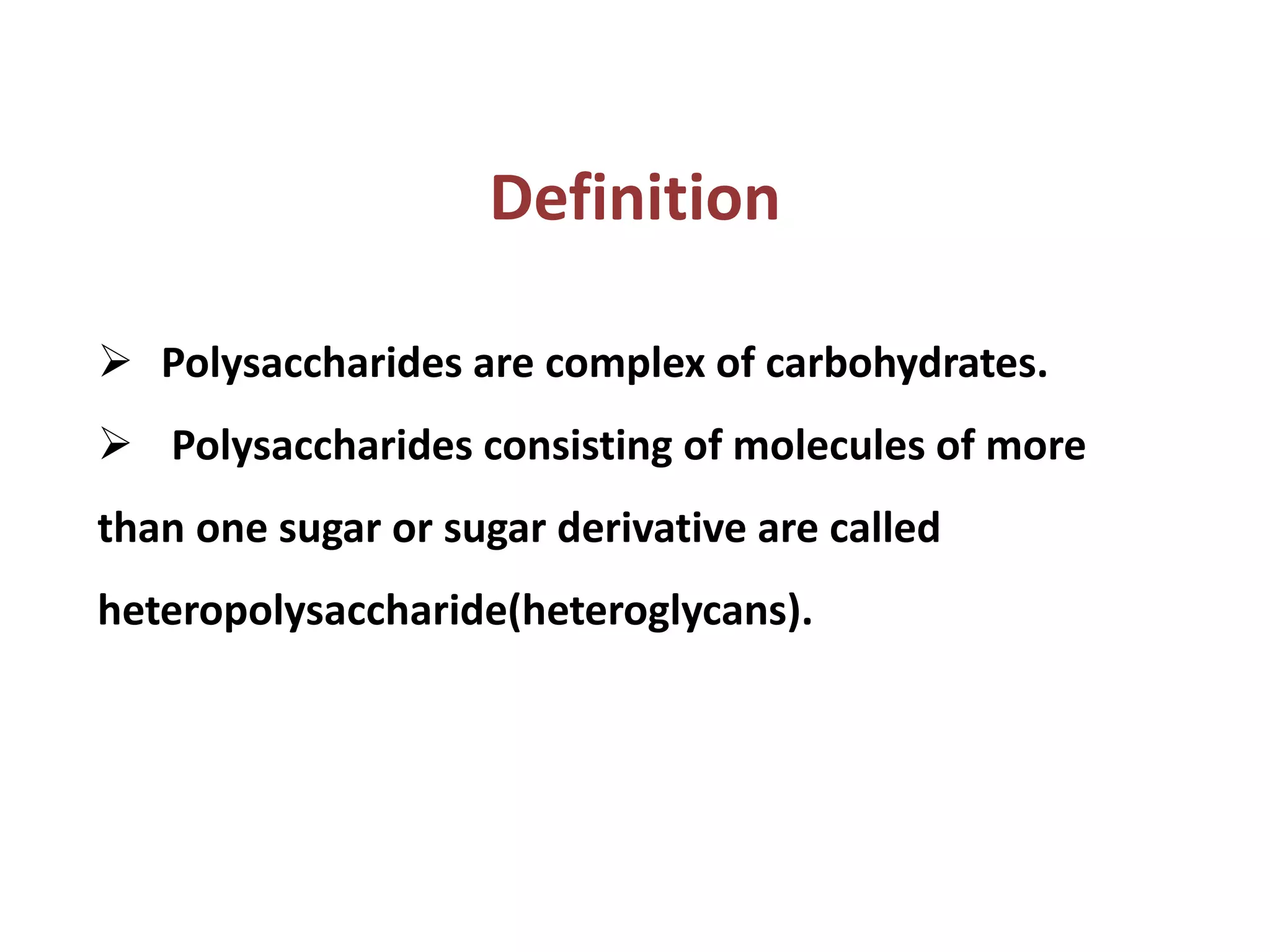 Heteropolysaccharide | PPTX