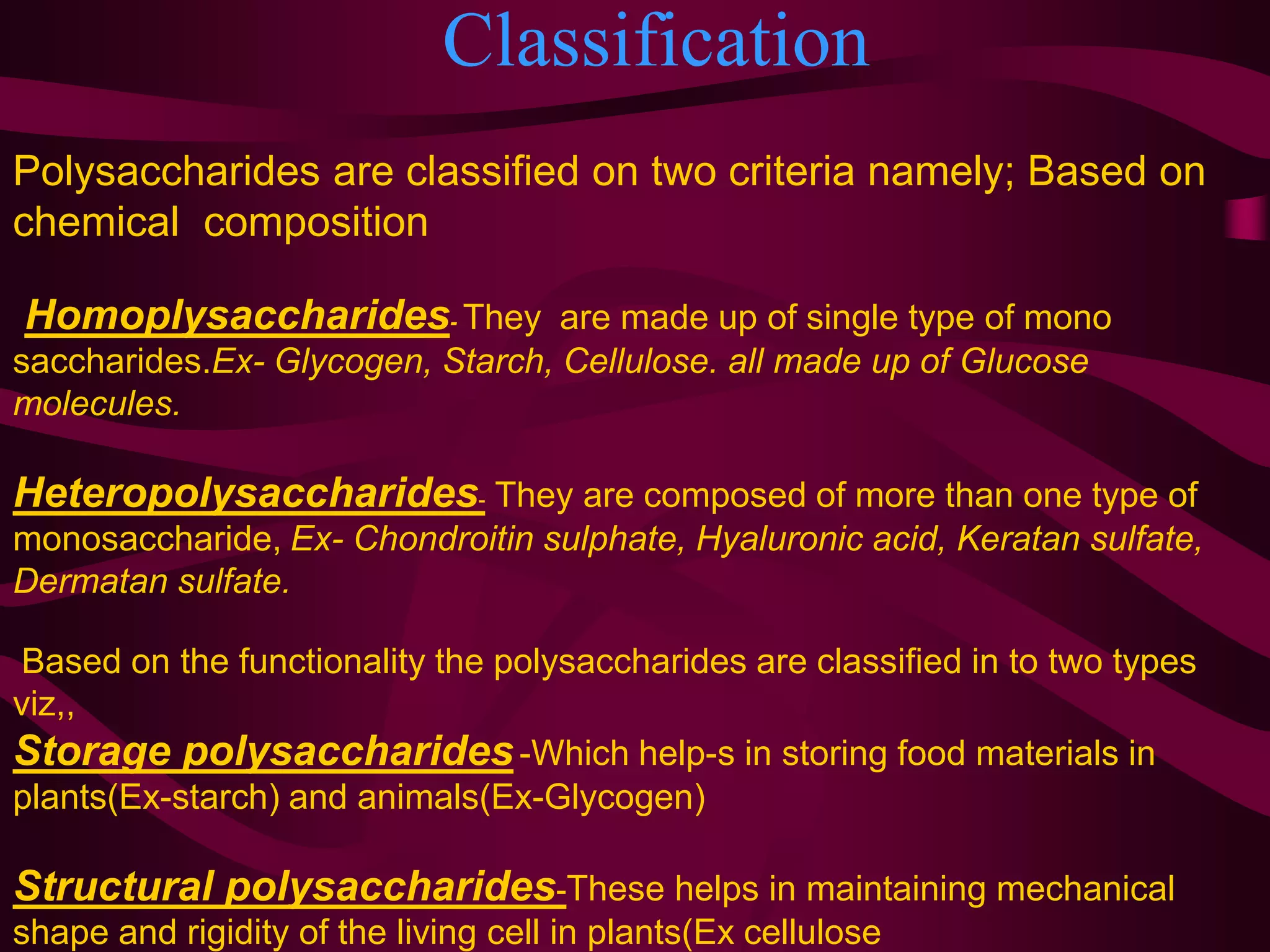 Polysaccharide by kk sahu sir | PPT | Chemistry | Science