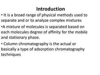 Column chromatography by kk sahu sir | PPT