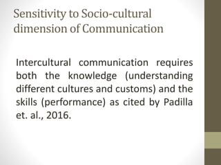 4. sensitivity to cultural dimension of communication | PPTX