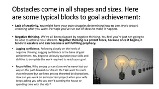 7 common obstacles to your goals and how to navigate them | PPT