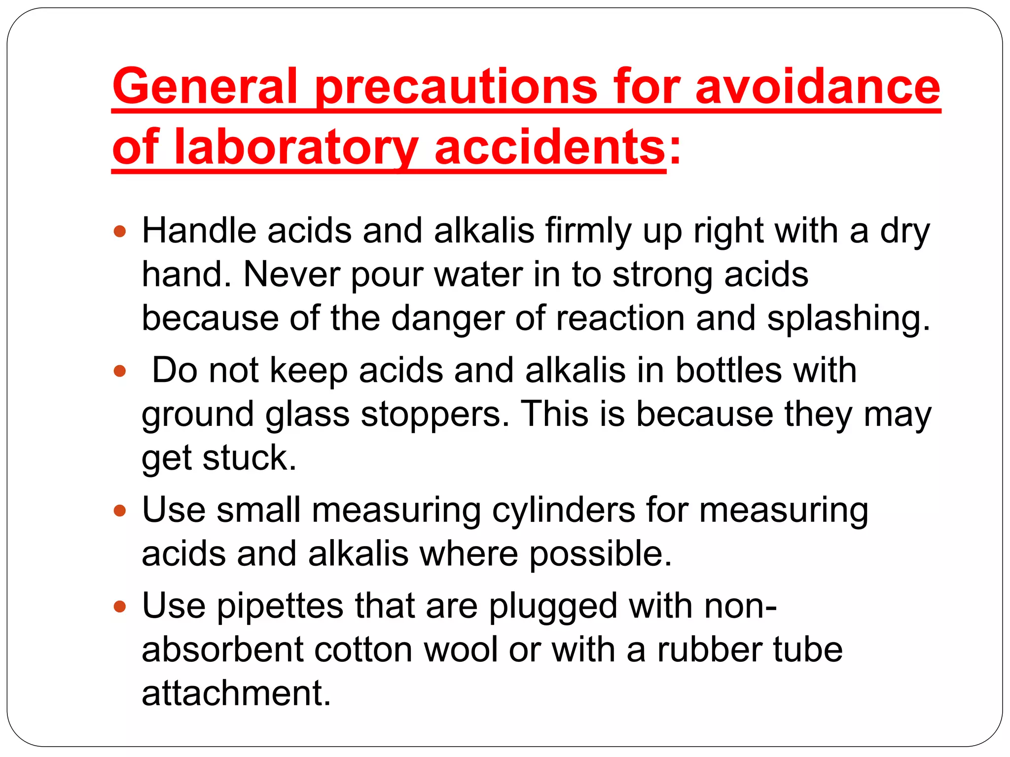 Safe Use and Storage of Chemicals and Reagents | PPT