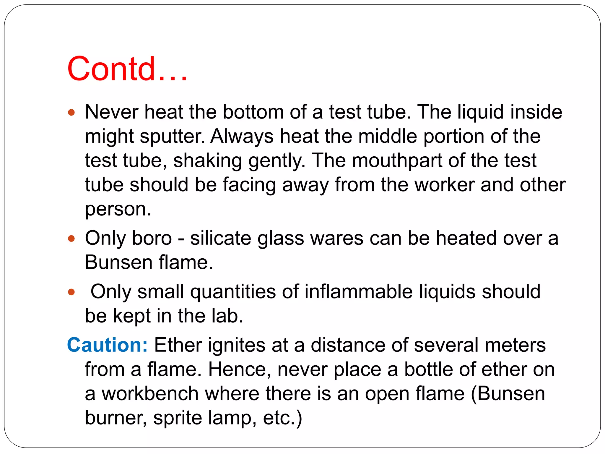 Safe Use and Storage of Chemicals and Reagents | PPT