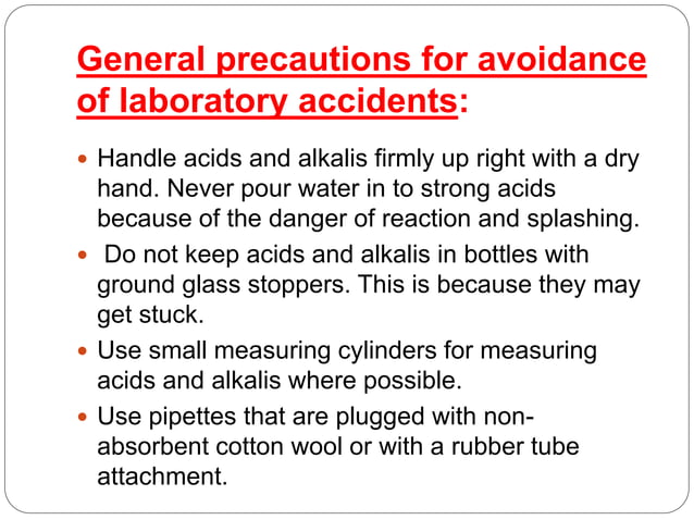Safe Use and Storage of Chemicals and Reagents | PPT