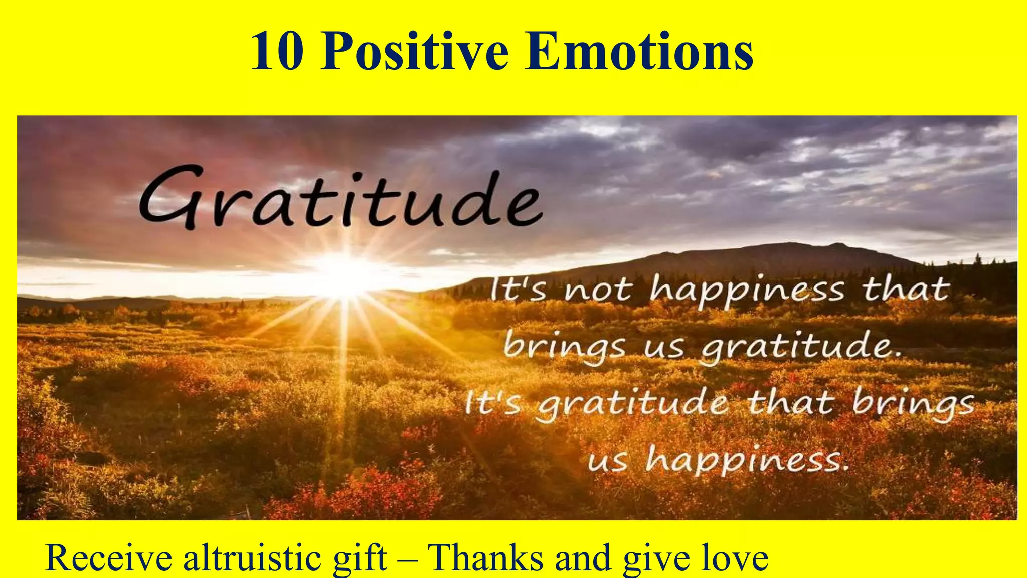 Positive emotion in Positive Psychology | PPTX