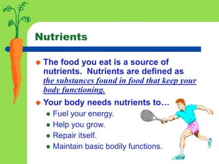The Food your Body needs | PPT