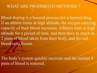 Drugs and Sports | PPT
