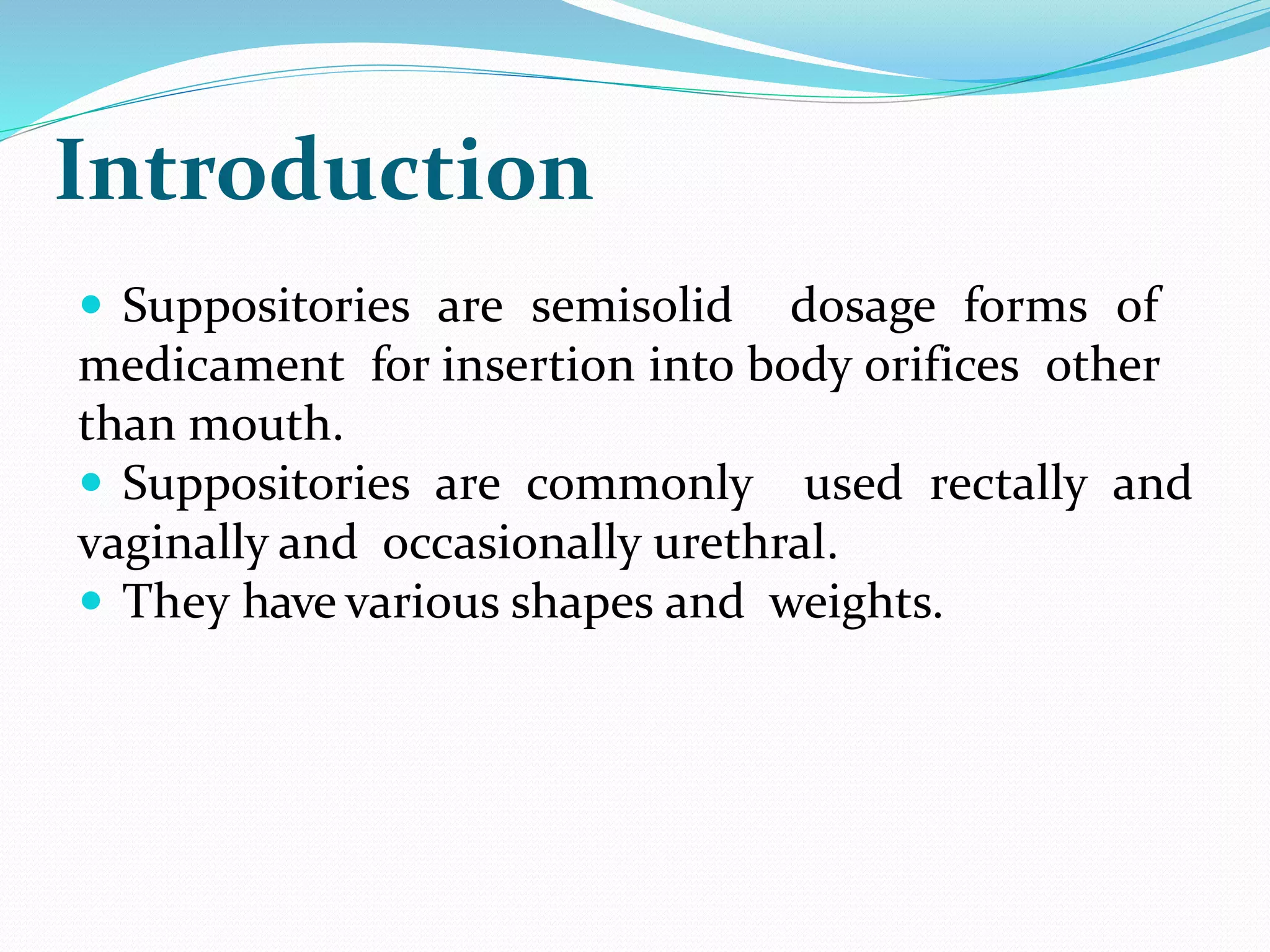 suppositories | PPTX
