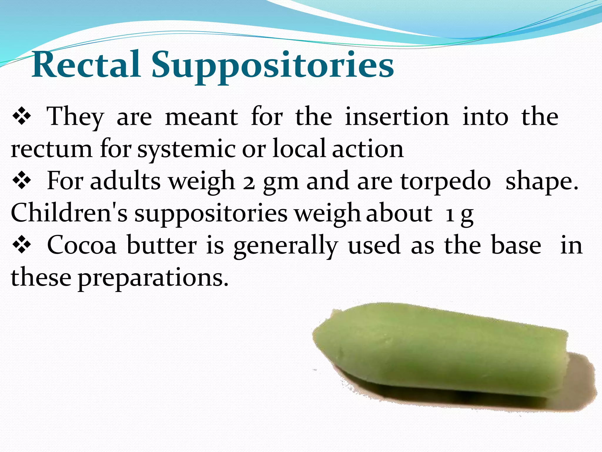 suppositories | PPTX