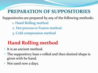 suppositories | PPTX