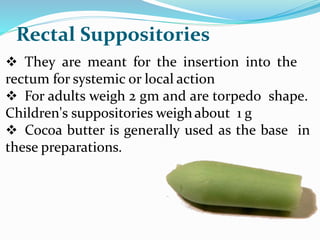 suppositories | PPT