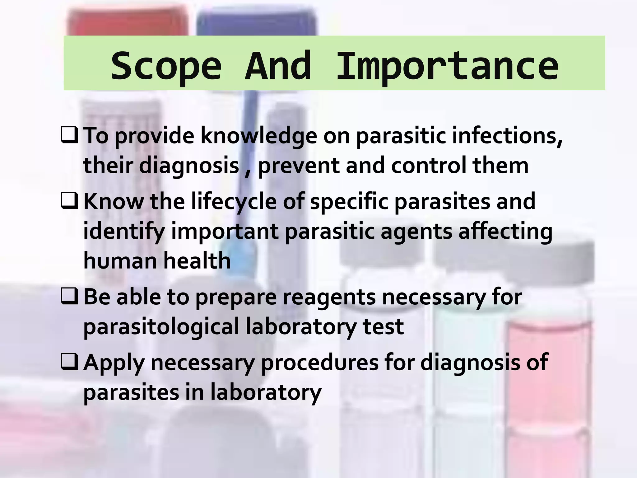 Medical Parasitology Laboratory | PPTX